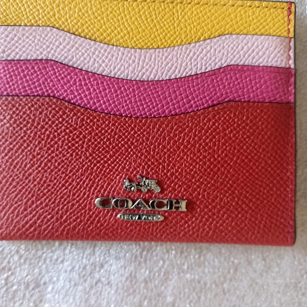 Coach Colorblock Card Case Card Holder Beautiful,... - Depop