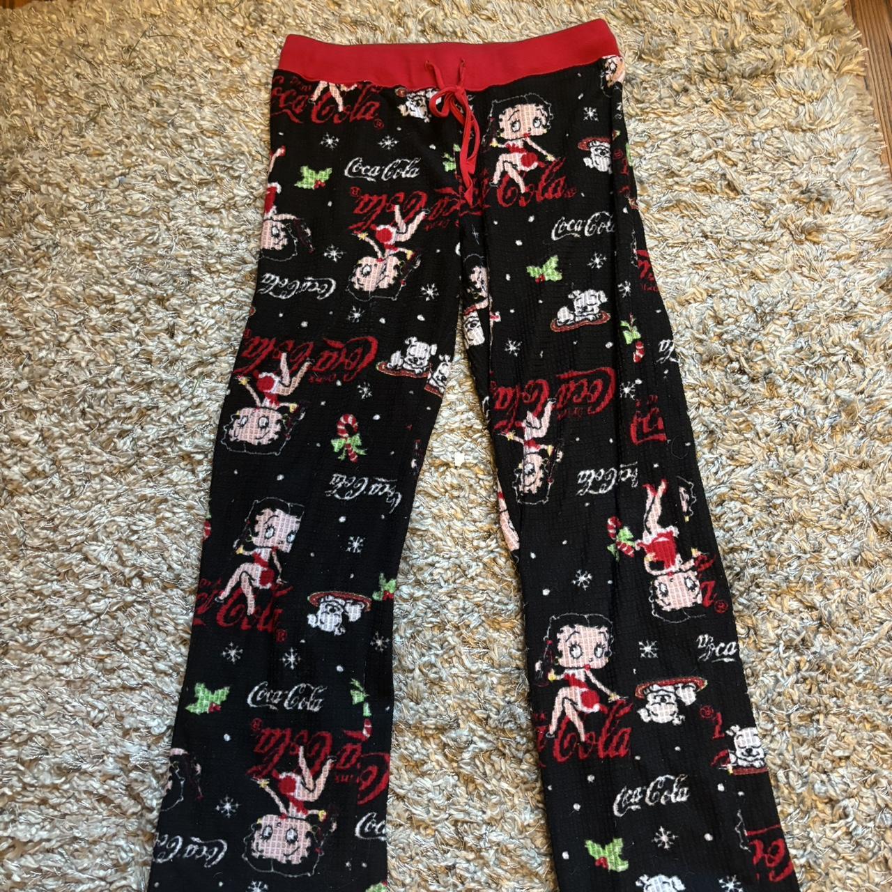 Betty Boop x Coke Pajama Pants good condition,... - Depop