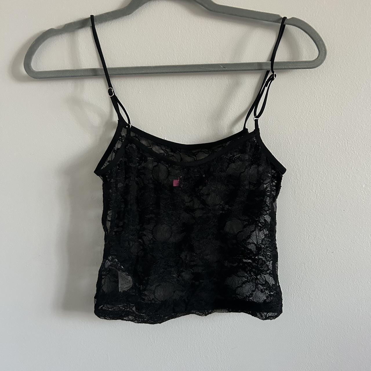 Edikted black lace cami Size small - never worn but... - Depop