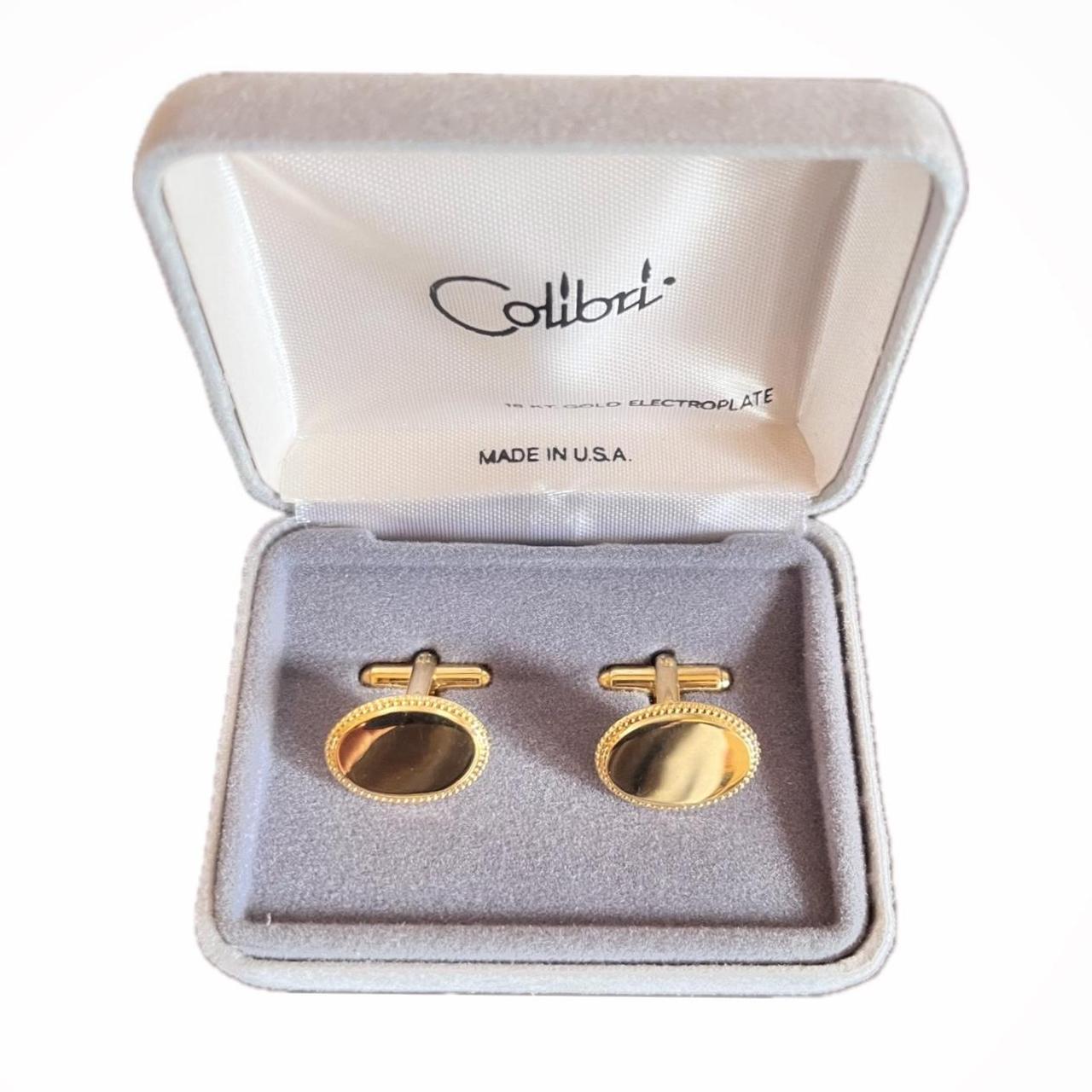 COLIBRI of London 18 KT Gold Electroplate Oval Cuff... - Depop