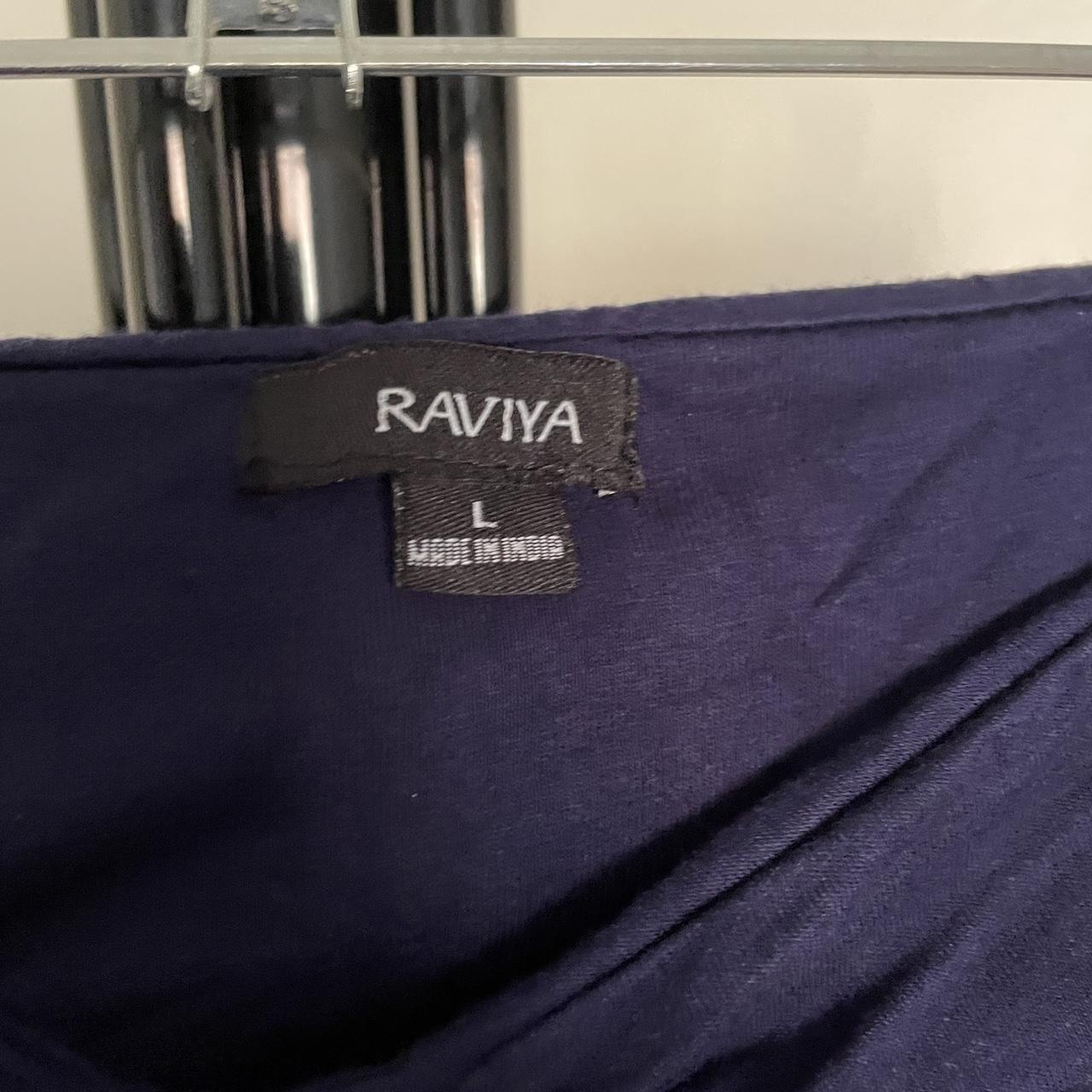 Raviya Women's Navy and White Cover-ups | Depop