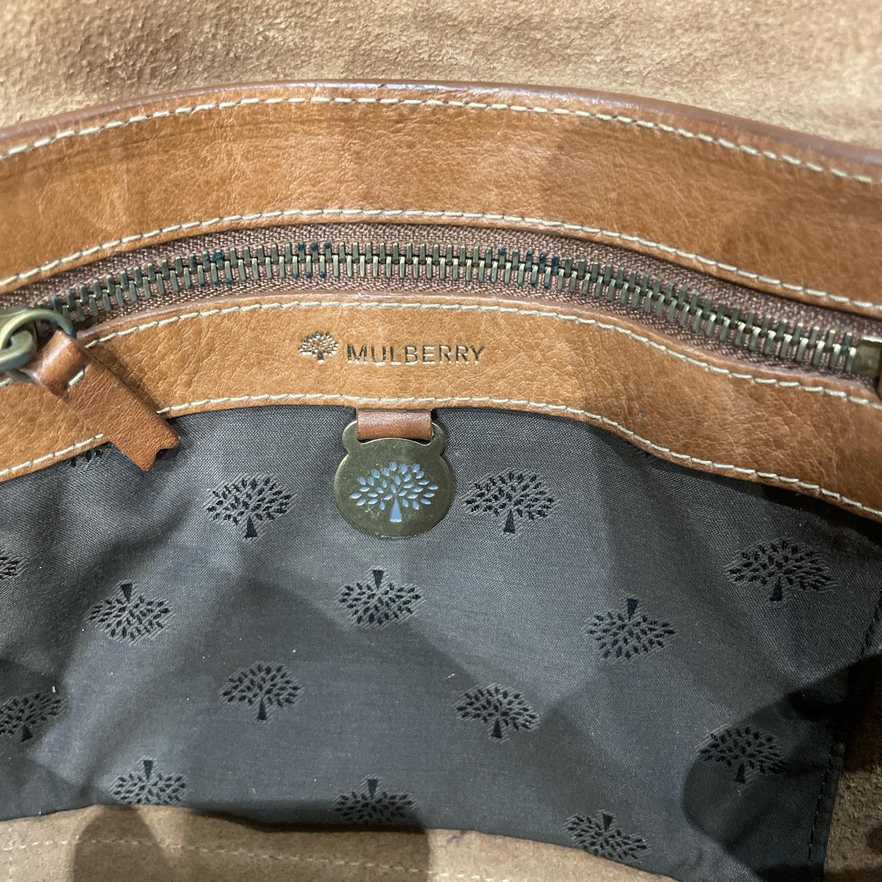 Mulberry tan bag with visible wear - Depop