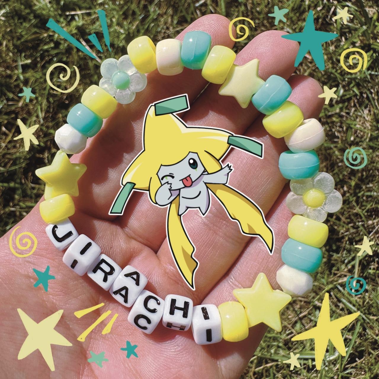 ⭐️🌟pokemon jirachi kandi bracelet 🌟⭐️ 💫 pony bead... - Depop