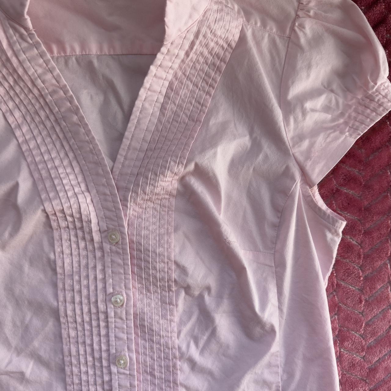 EXPRESS light pink button-up blouse 💌 - slightly... - Depop