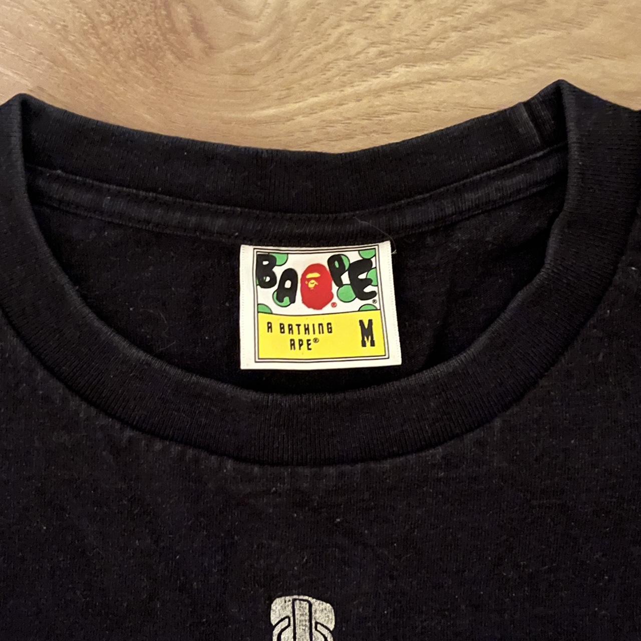 Rare Vintage Bape T shirt - shark face shirt Medium - Depop