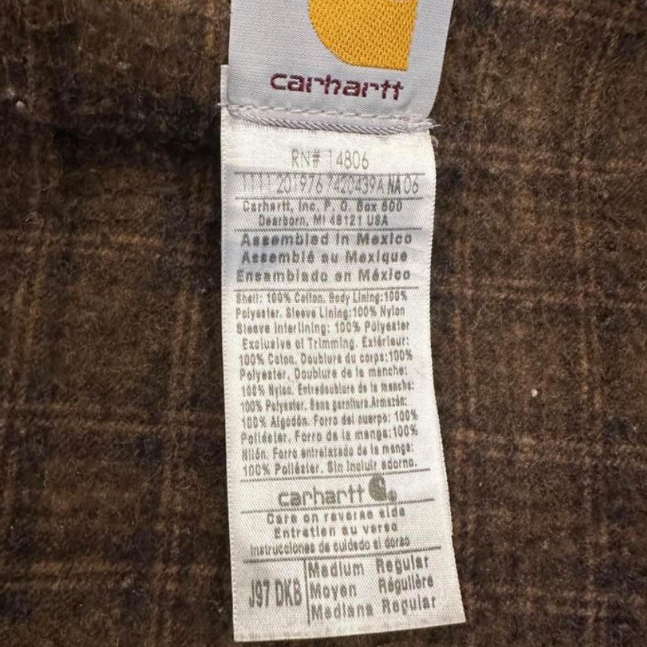 Vintage Carhartt Detroit J97 DKB SIZE M Nice dark... - Depop