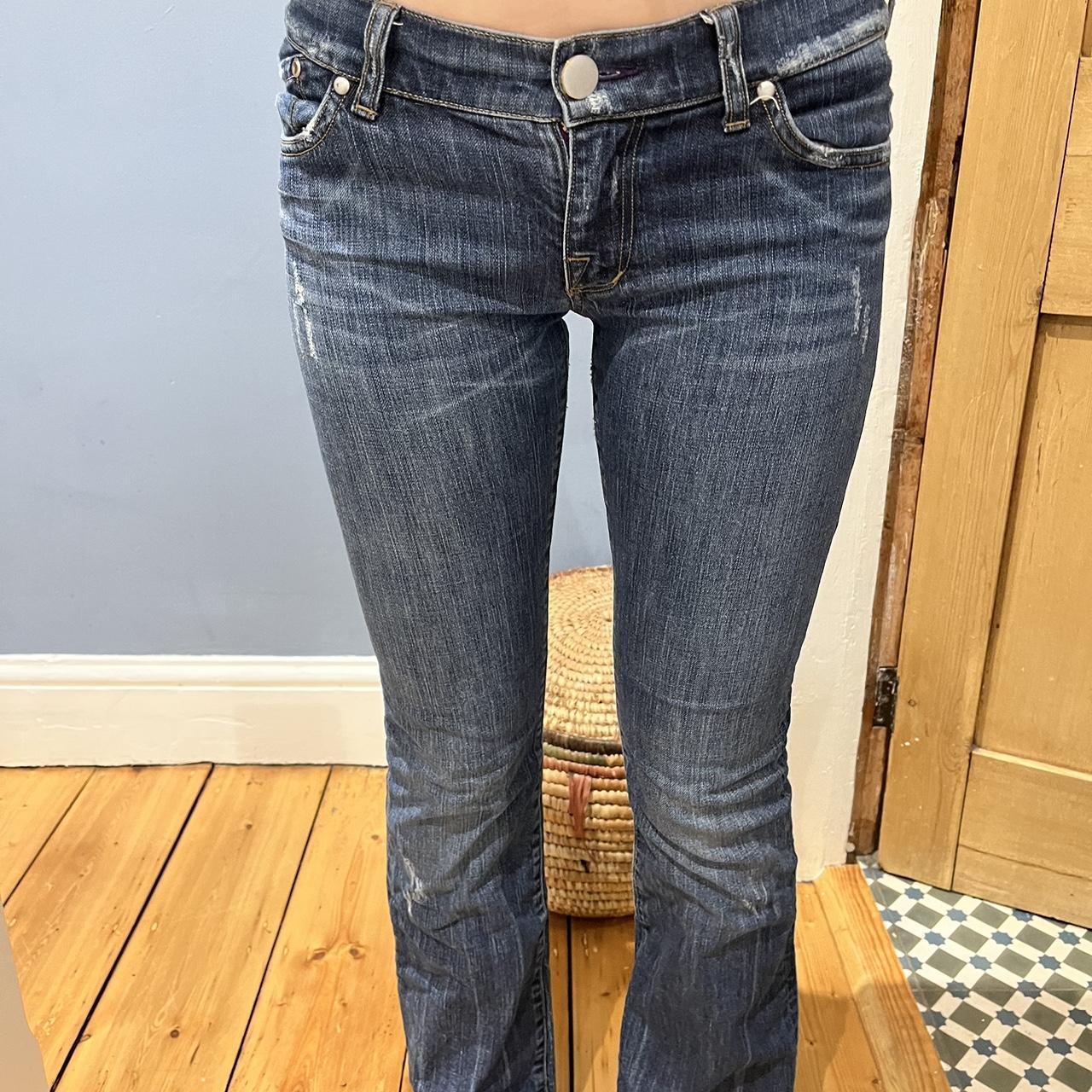 Victoria Beckham low waist jeans, waist 27 inseam... - Depop