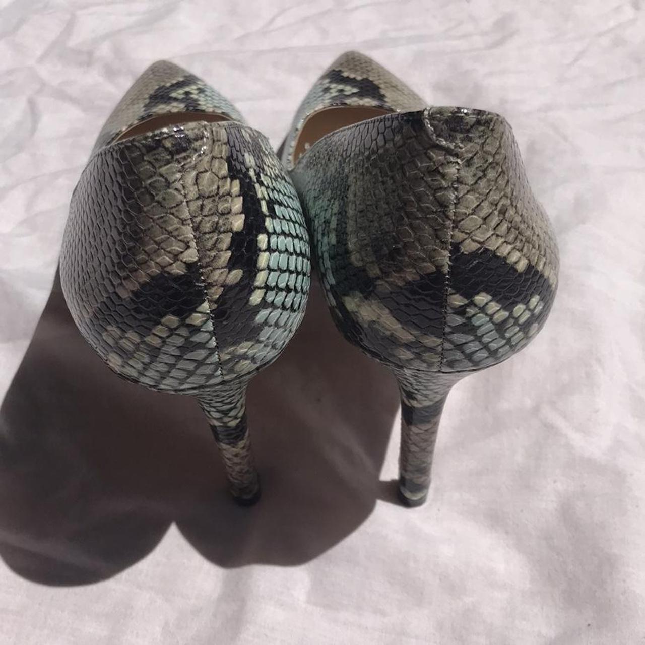 Nine West snakeskin pattern heels. In super good... - Depop