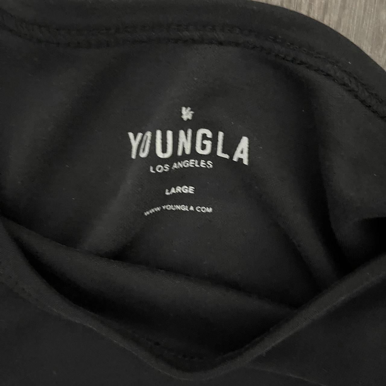 YoungLA black compression shirt. Size L. Open to... - Depop