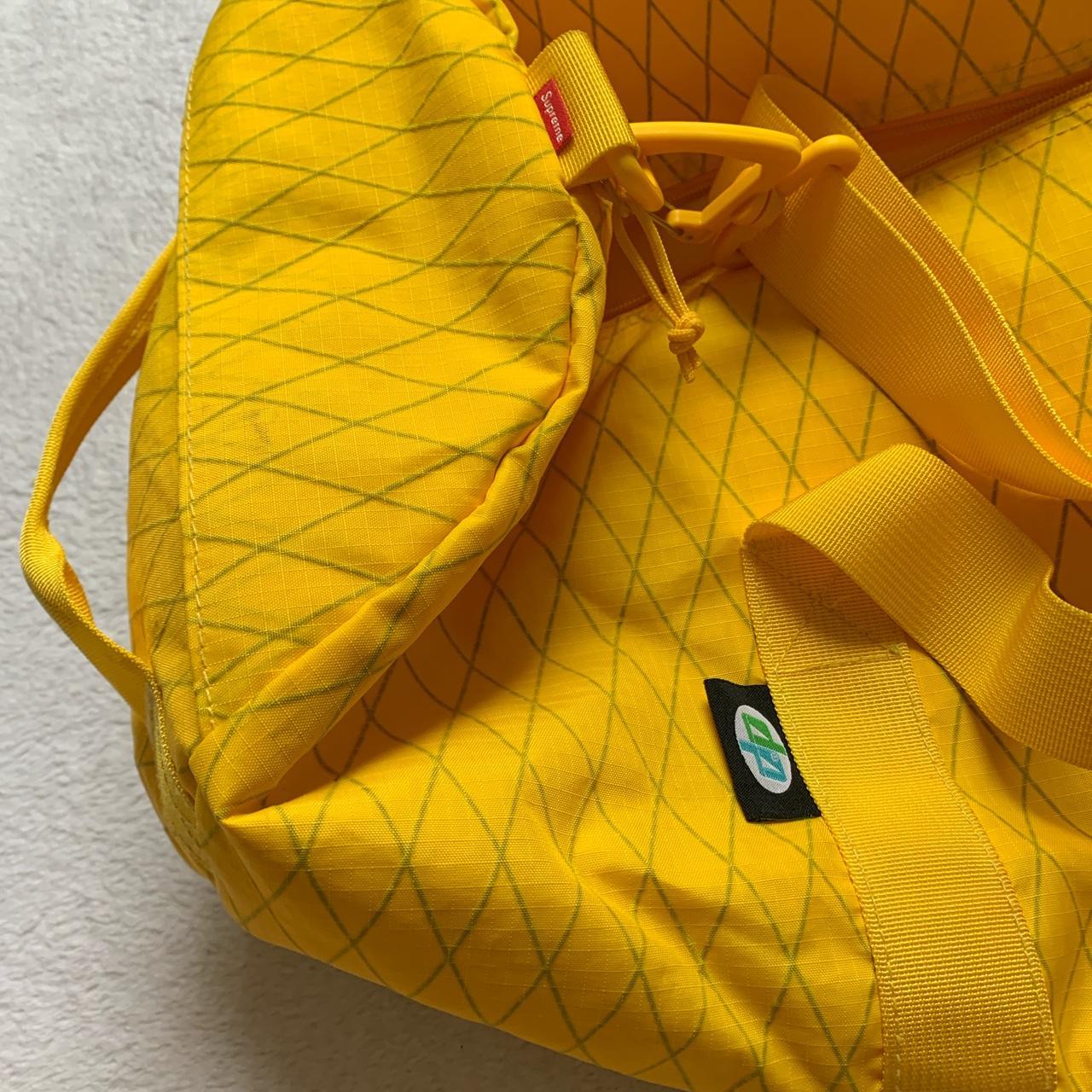 Supreme yellow duffel bag from fall 2018 Super... - Depop