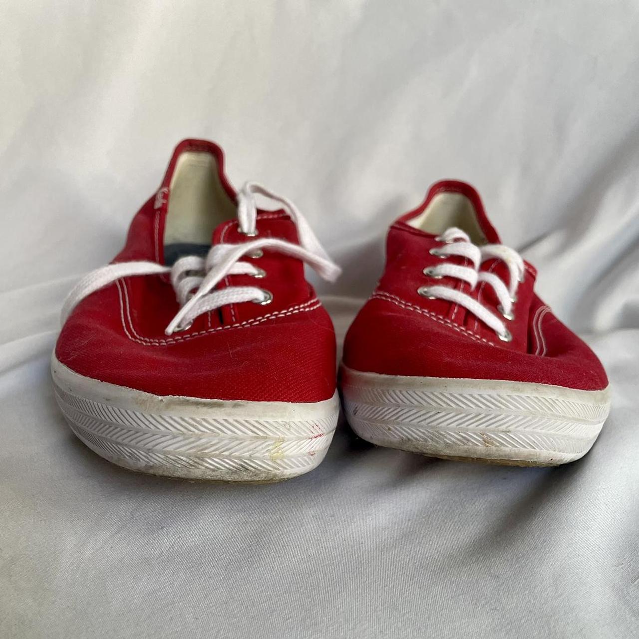 Well loved, but in good condition bright red Keds. - Depop