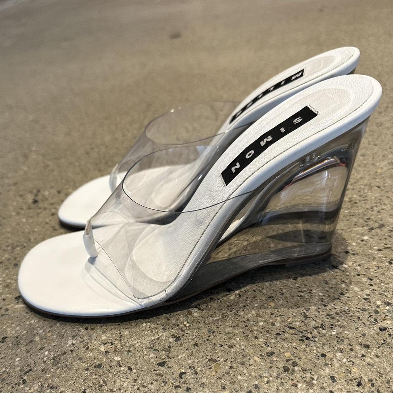 Simon Miller clear lucite wedges. Like new never... - Depop