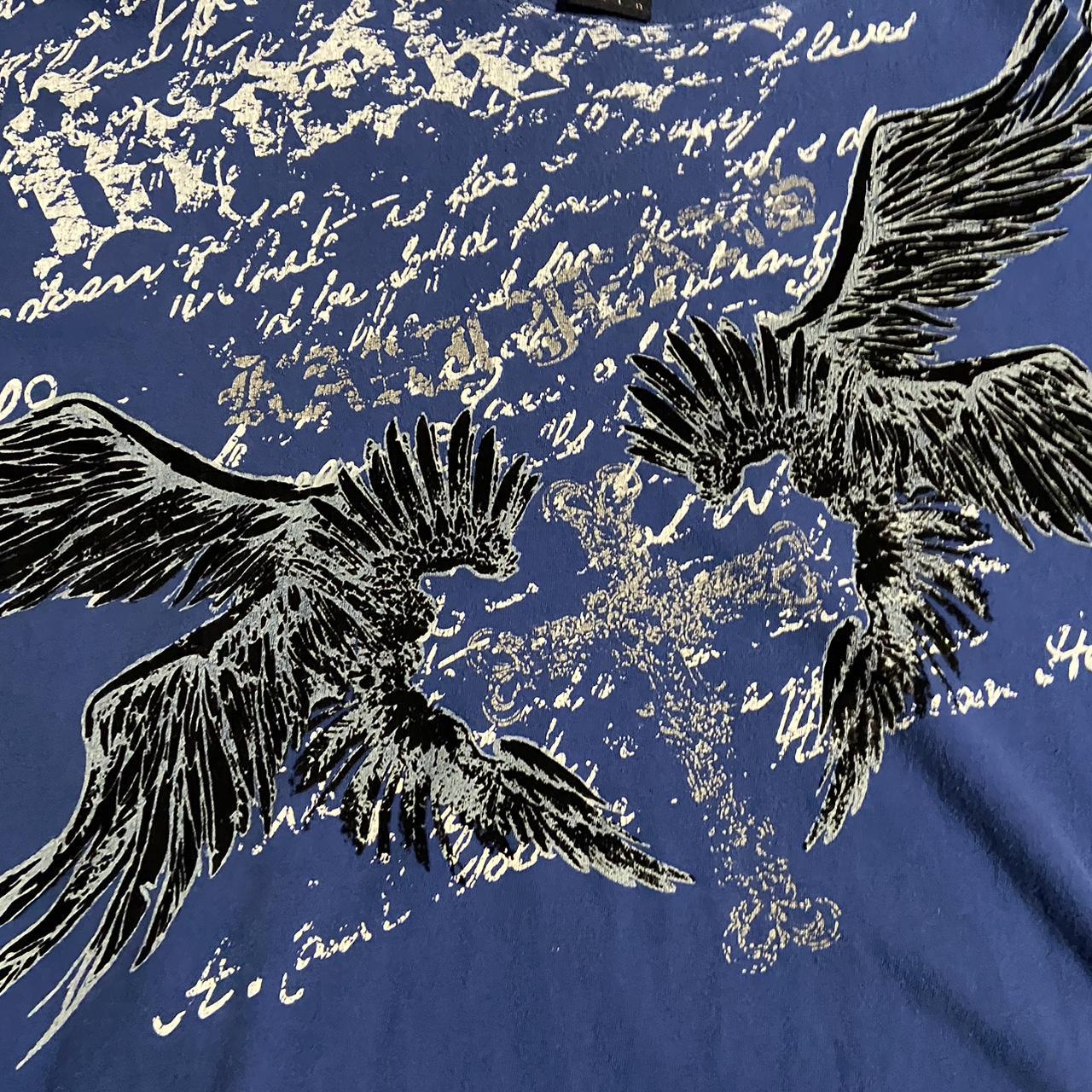 big ass blue kani gold tee, wide asf and chilllll - Depop