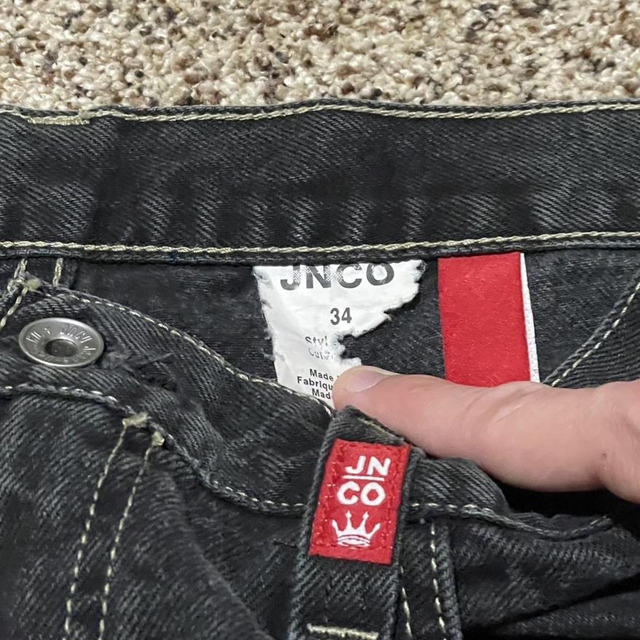 34” vintage jnco jorts with the back pocket hit. - Depop
