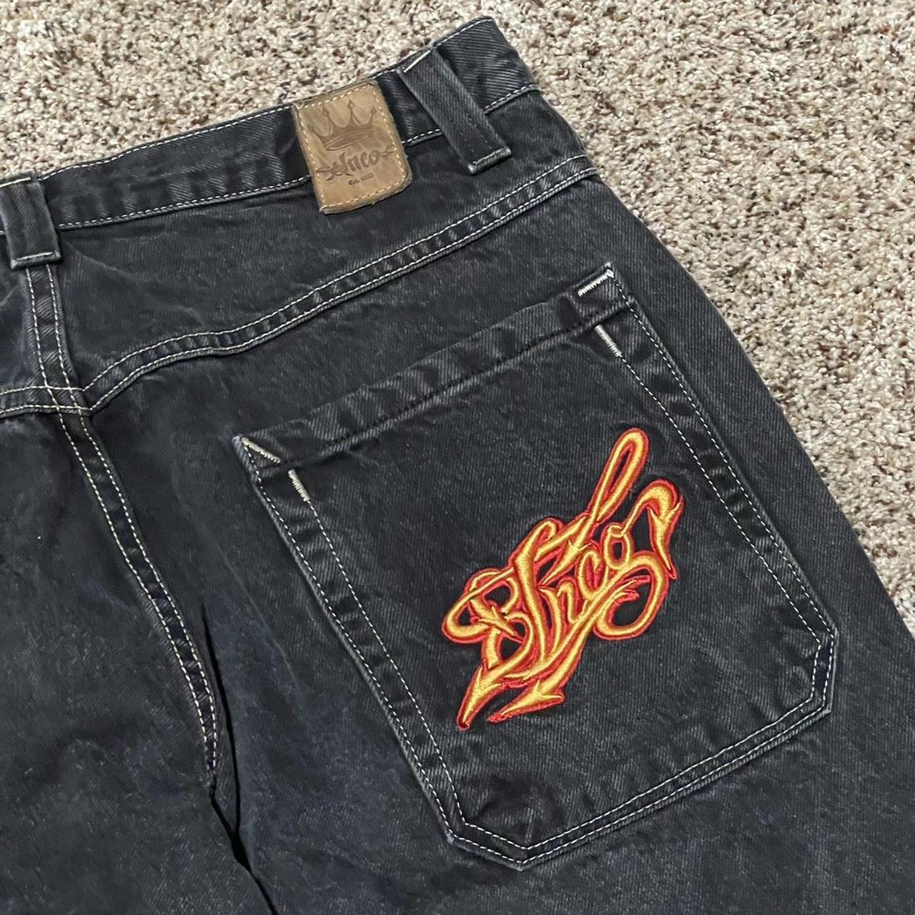 34” vintage jnco jorts with the back pocket hit. - Depop