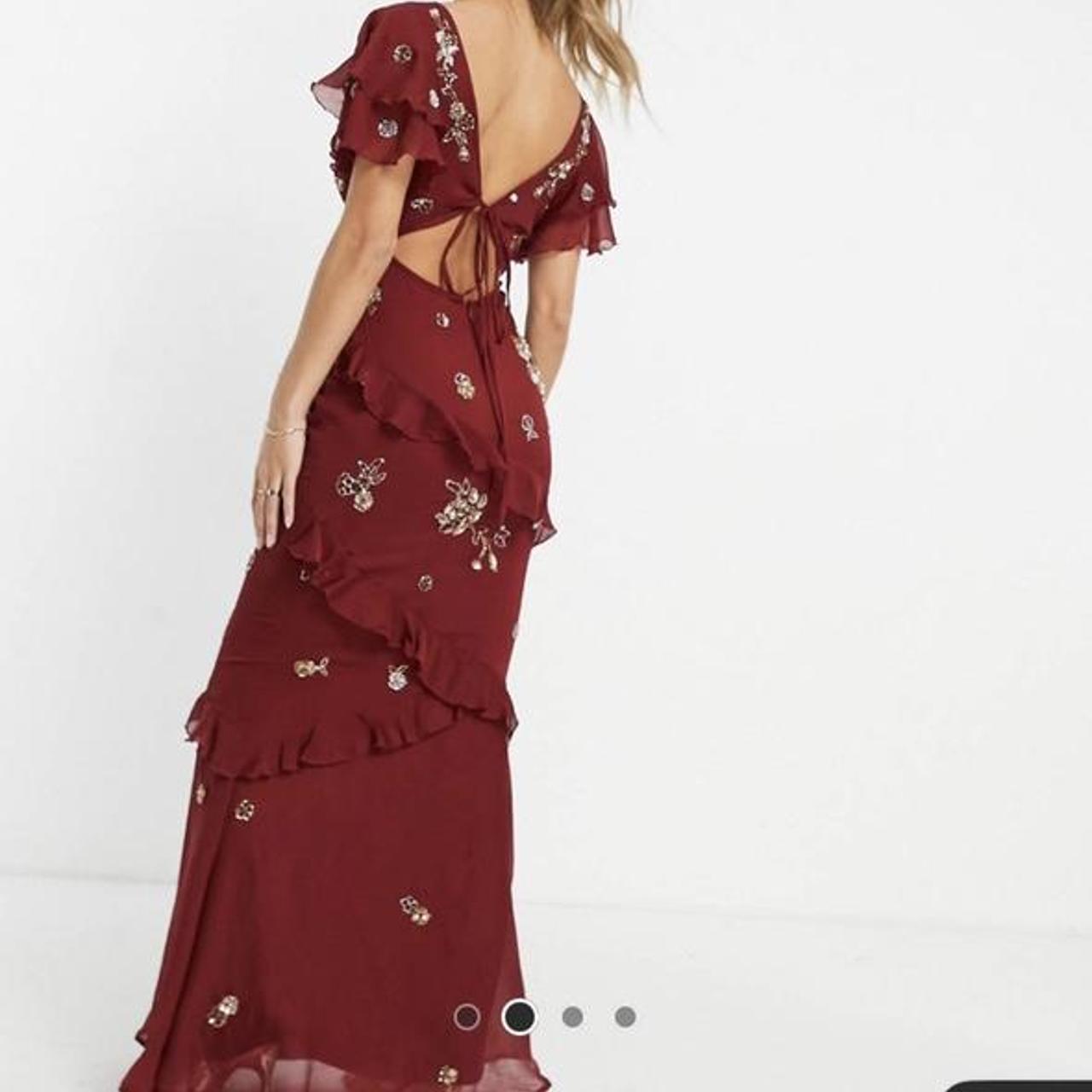 REPOP Embellished dress with open back perfect for... | Depop