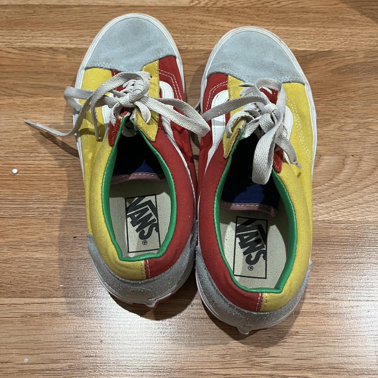 Super cute multicolor vans Men’s 8.5/Women’s... - Depop