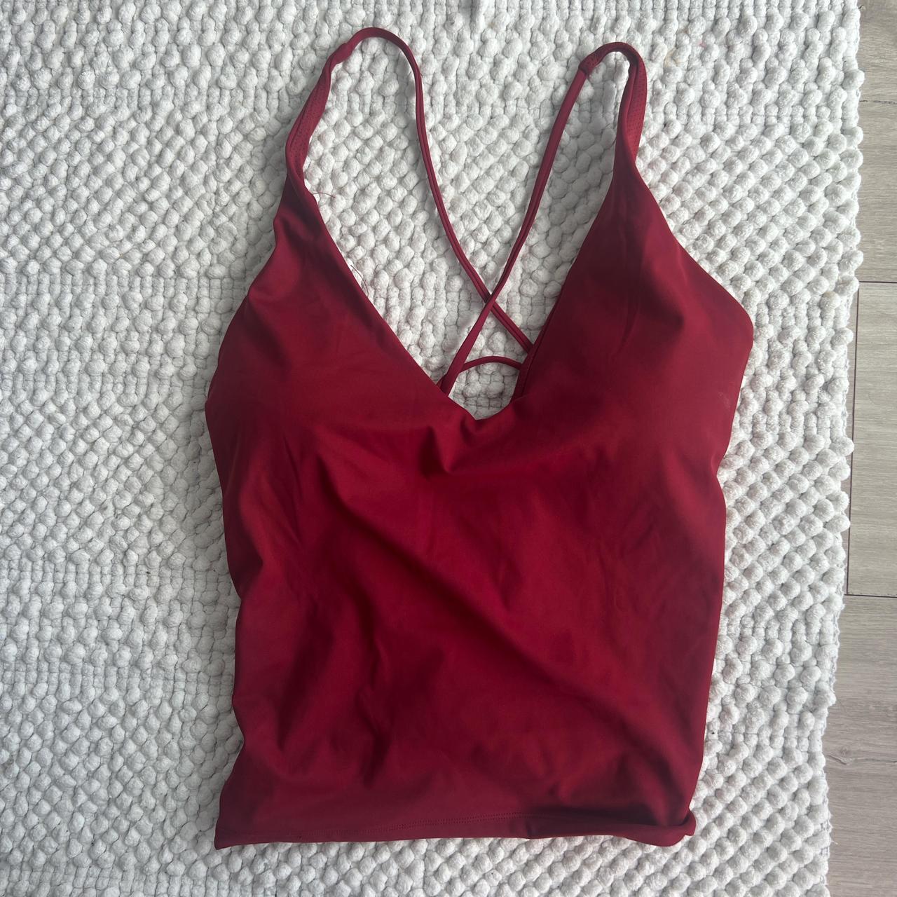 CSB cherry sports bra top Brand new never worn Size... - Depop