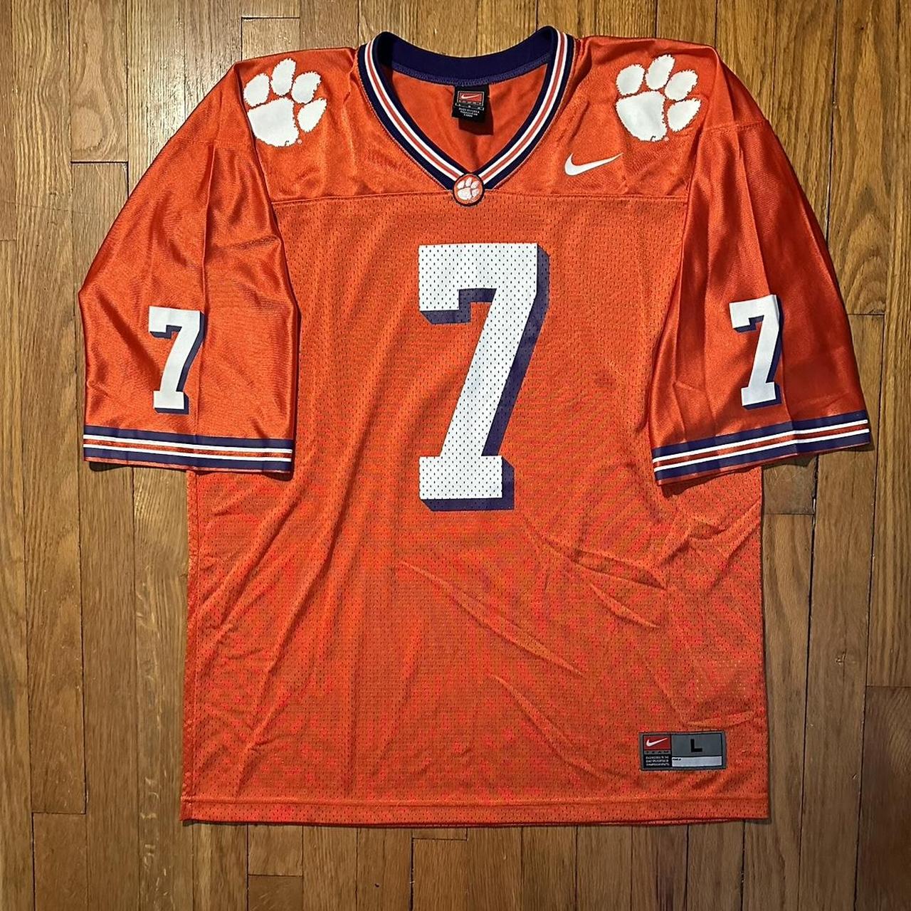 vintage 90s Nike Clemson football jersey in... - Depop