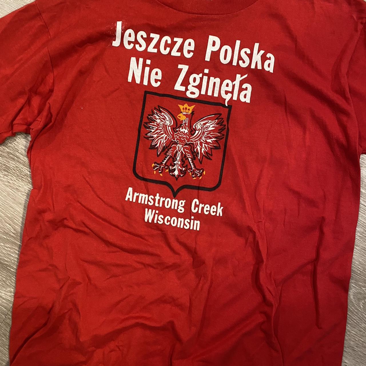 90s Wisconsin Polish shirt Translates to Poland has... - Depop