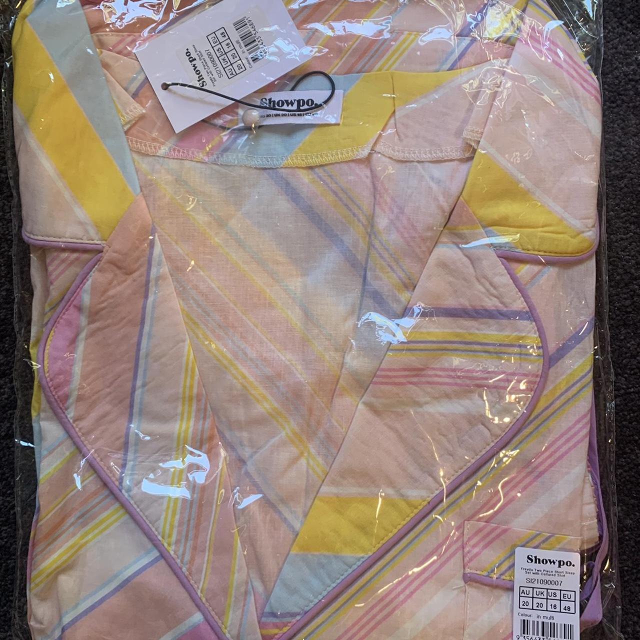 Freud's Two Piece Short Sleep Set with Collared... - Depop