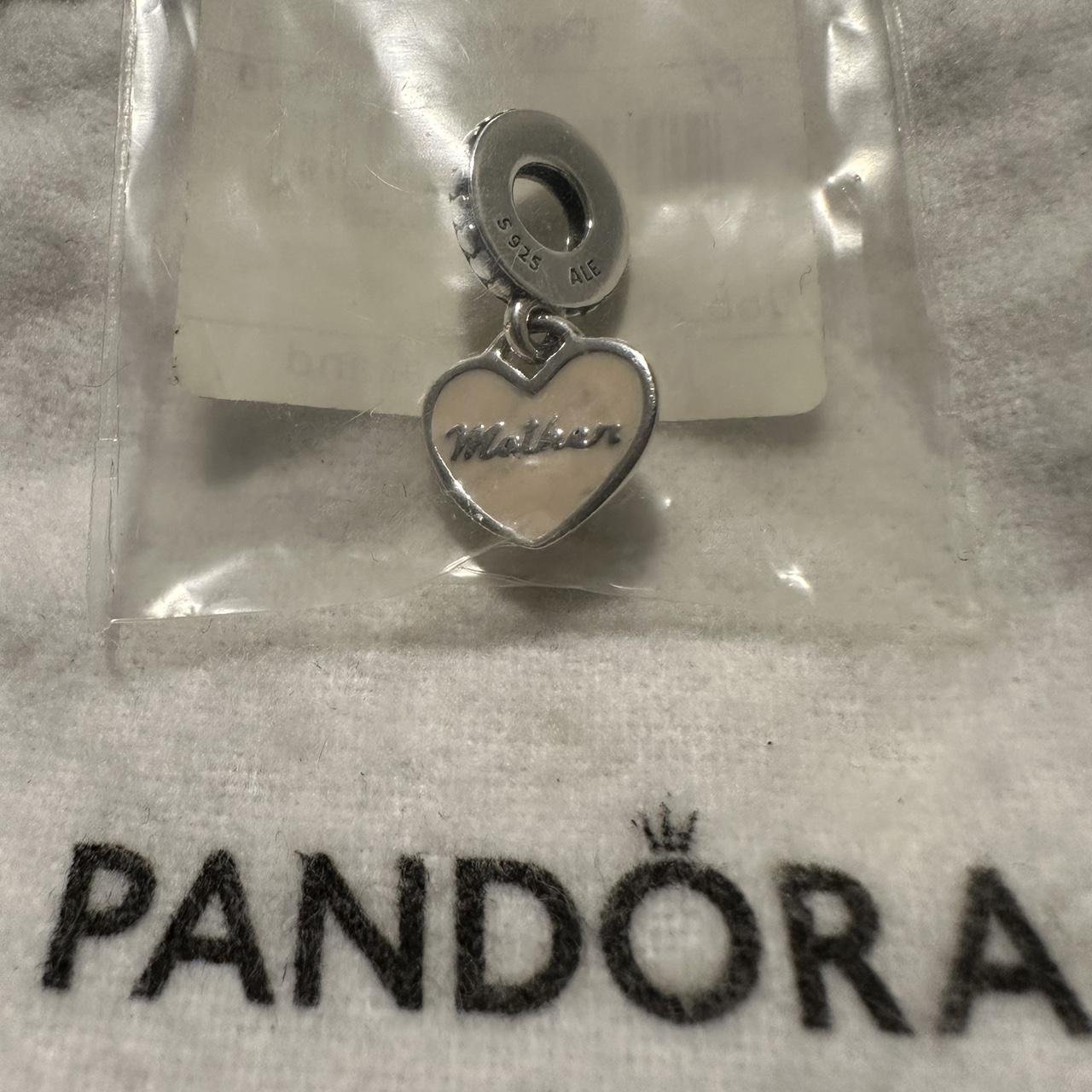 Pandora Pink Mother Heart Charm Item Number:... - Depop