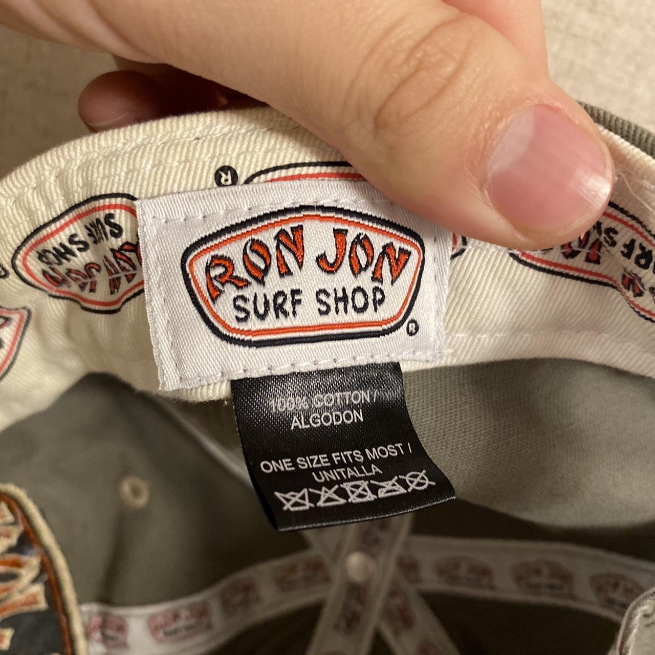 Grey,olive and cream Ron Jon Surf Shop hat A little... - Depop