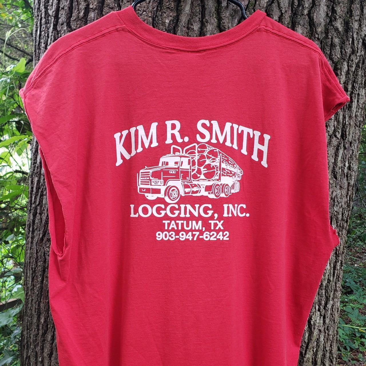 Kim R. Smith Logging, Inc. - Sleeveless shirt Chest... - Depop