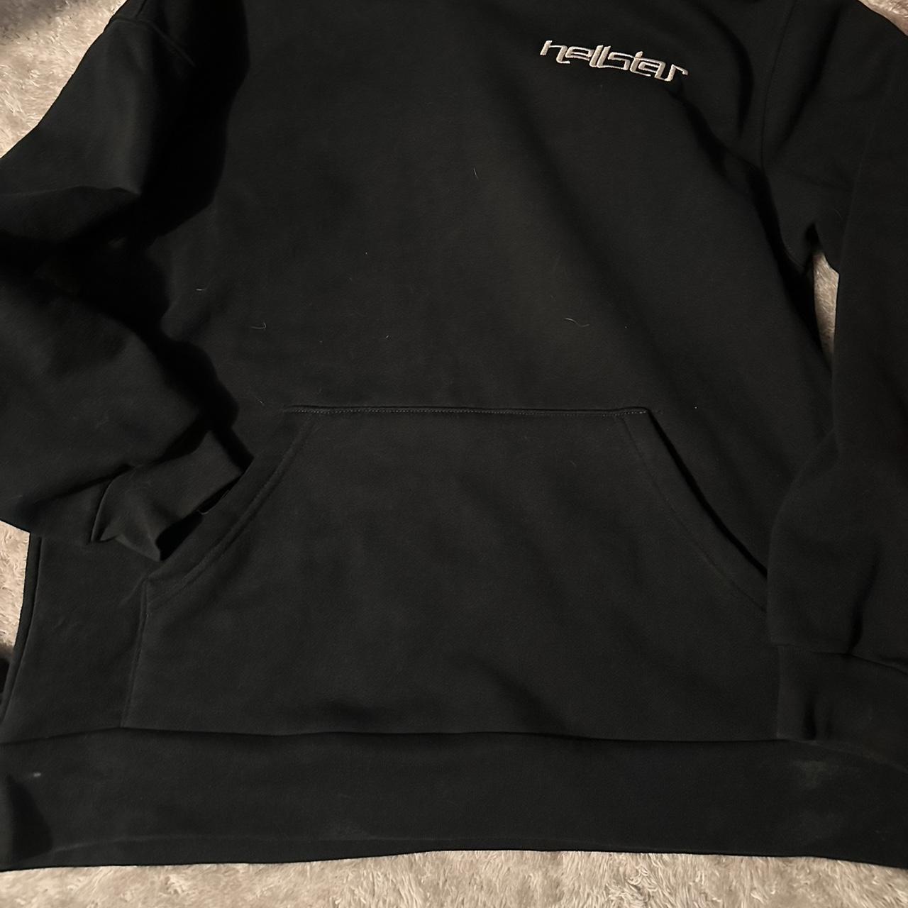Hellstar black hoodie Swarovski Rhinestone 100%... | Depop
