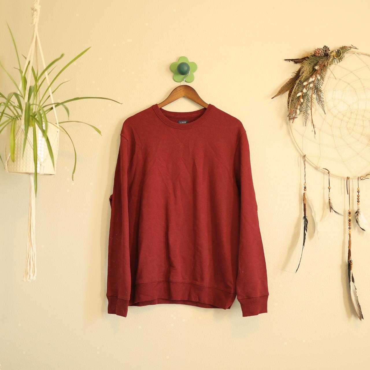 Plain Red/Maroon crewneck Never worn With tags - Depop