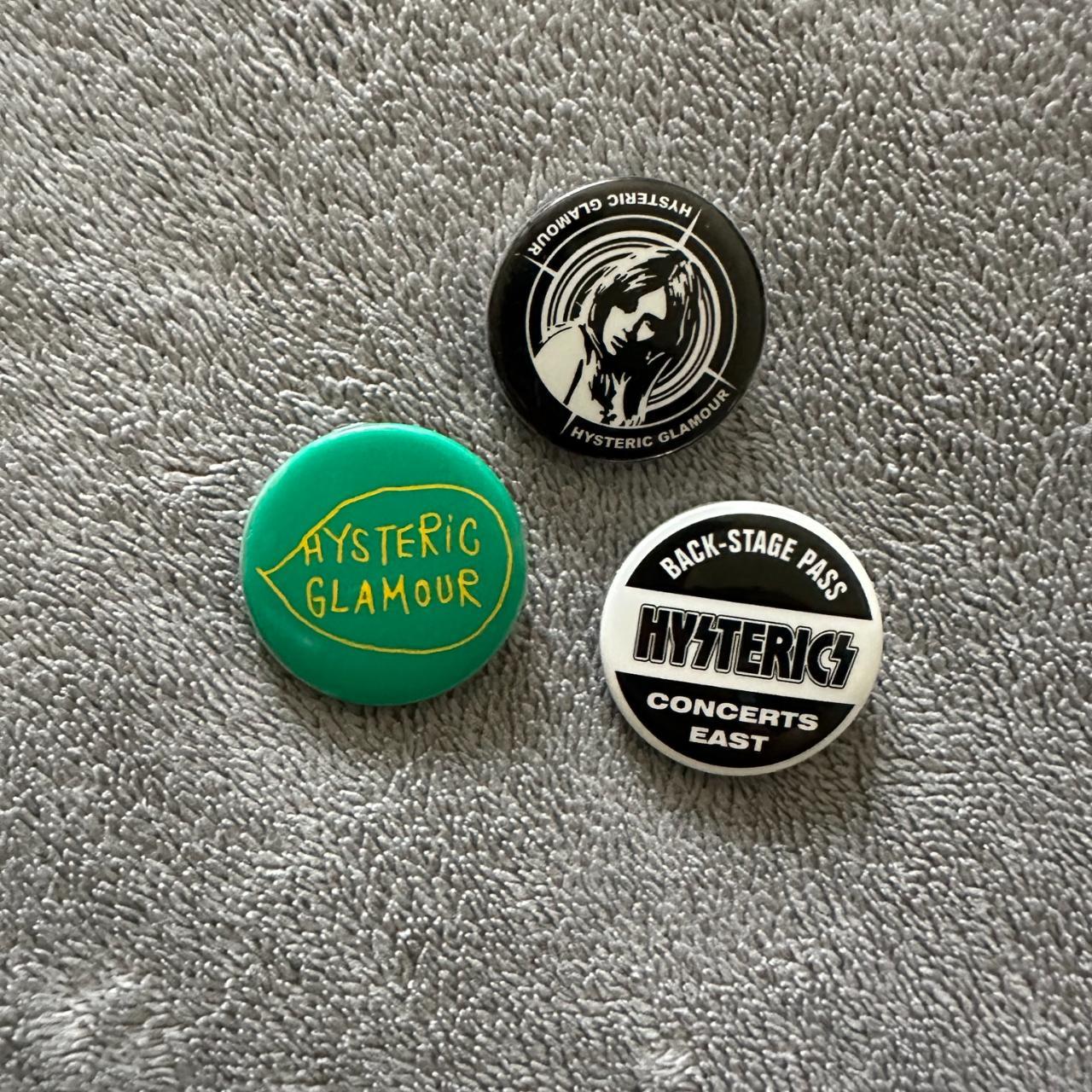 Hysteric Glamour Metal Pins (set of 3) pins have... - Depop