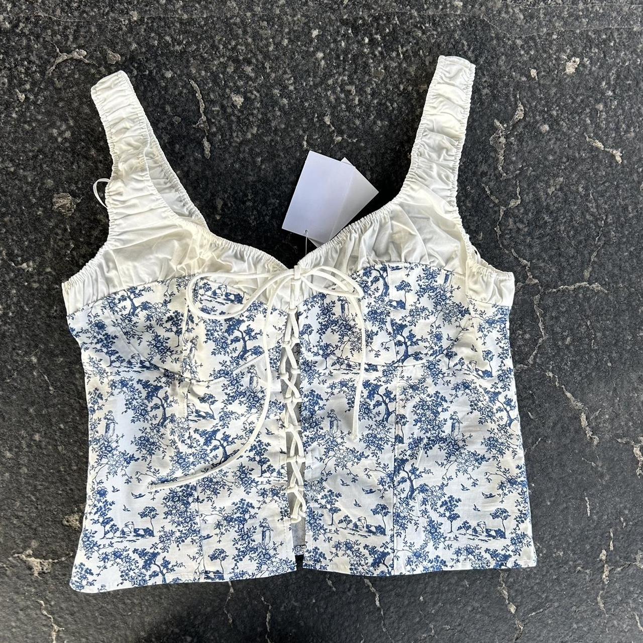 New with tags h&m corset top #corset #coquette - Depop