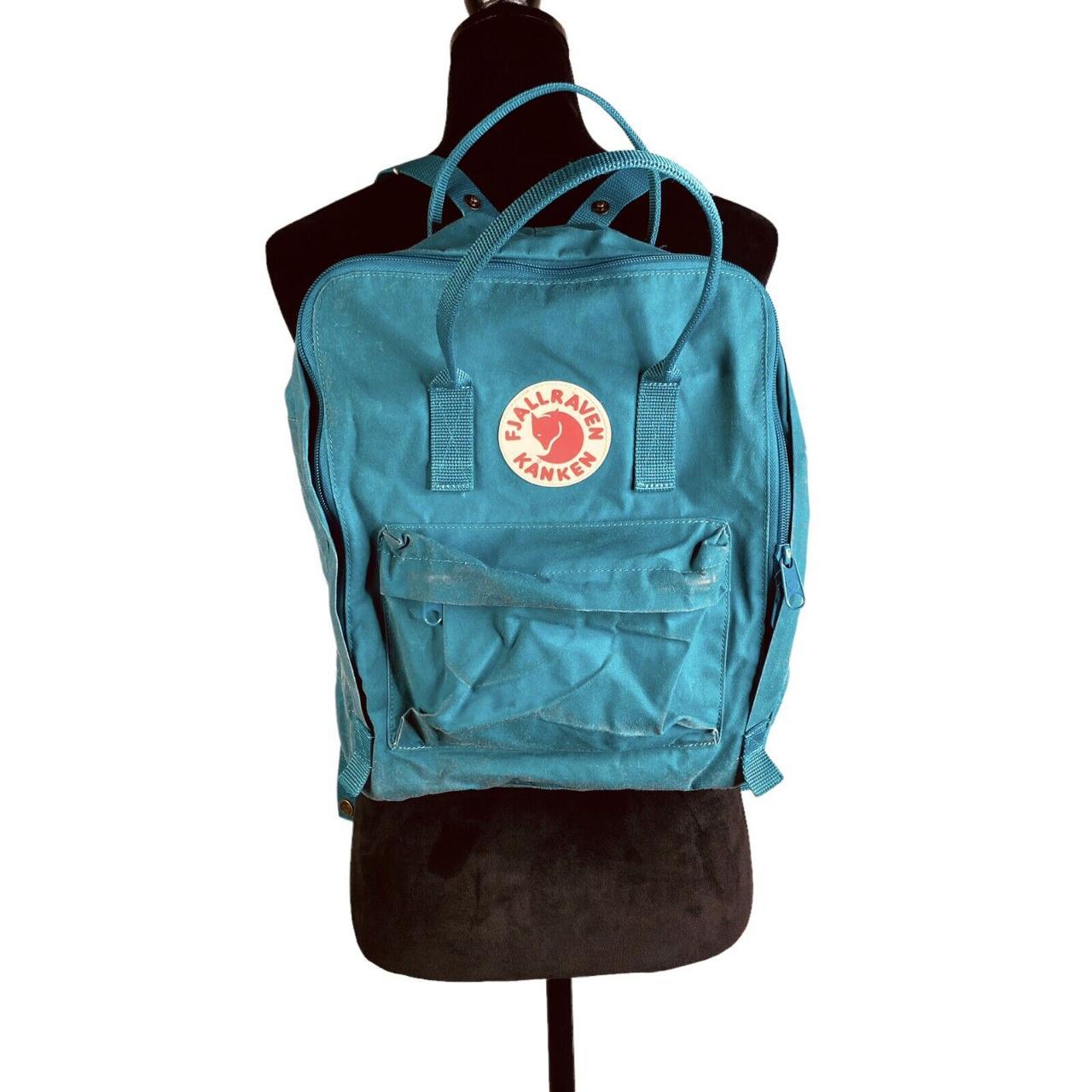 Fjällräven Women's Blue and Green Bag | Depop
