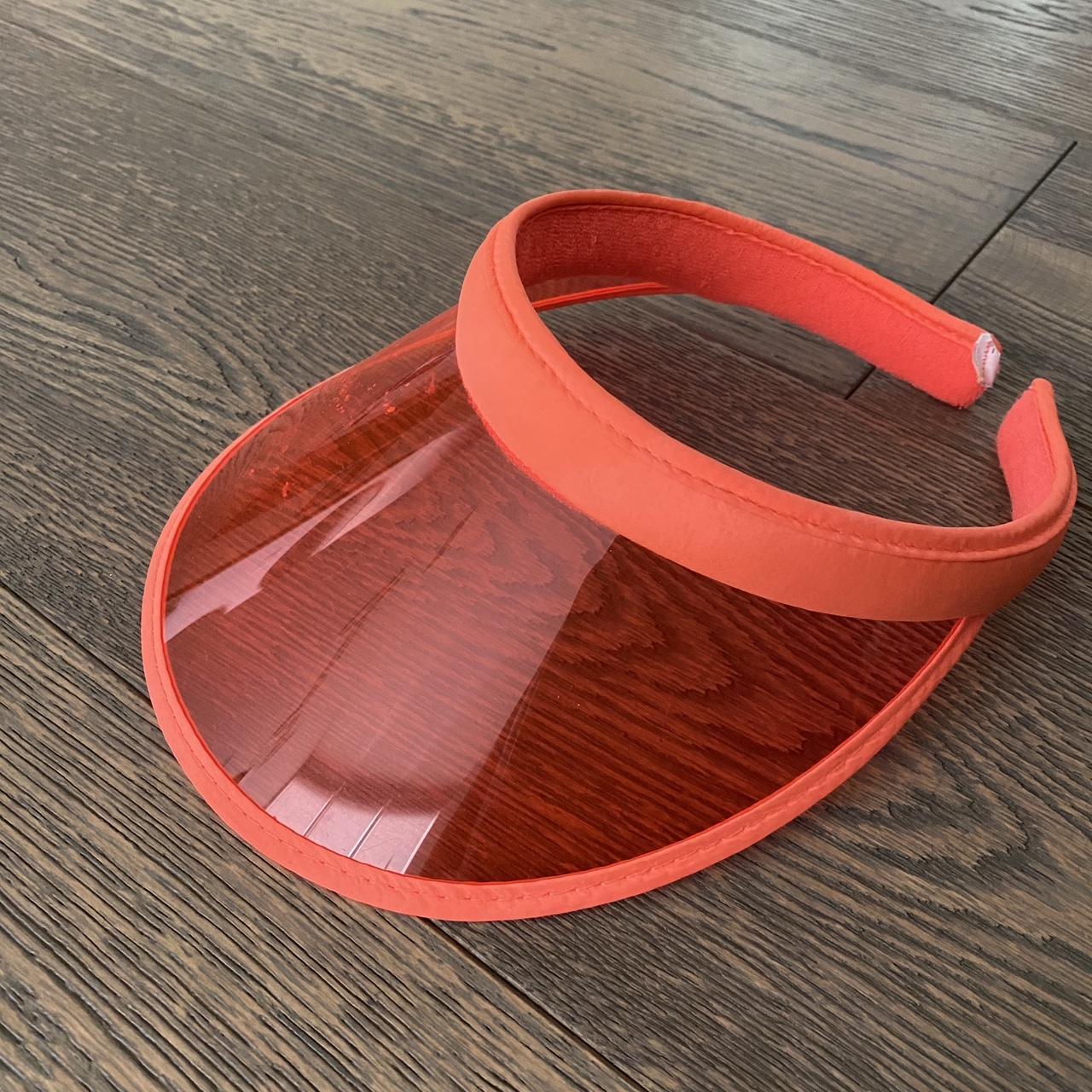 Neon orange visor. Fun pool party visor.... - Depop