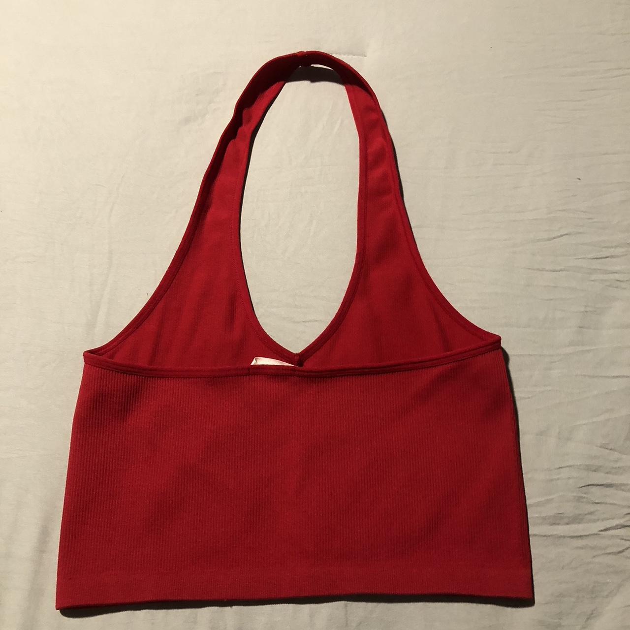 Bozzolo red halter tank top size small/medium - Depop