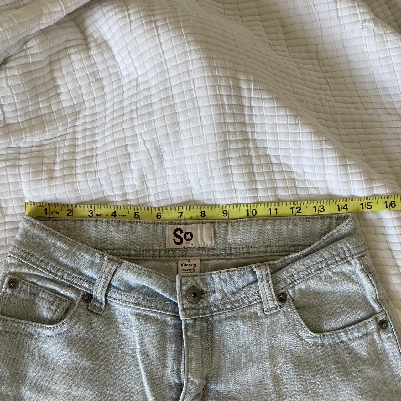 Low rise light wash jeans Size 5, measurements... - Depop
