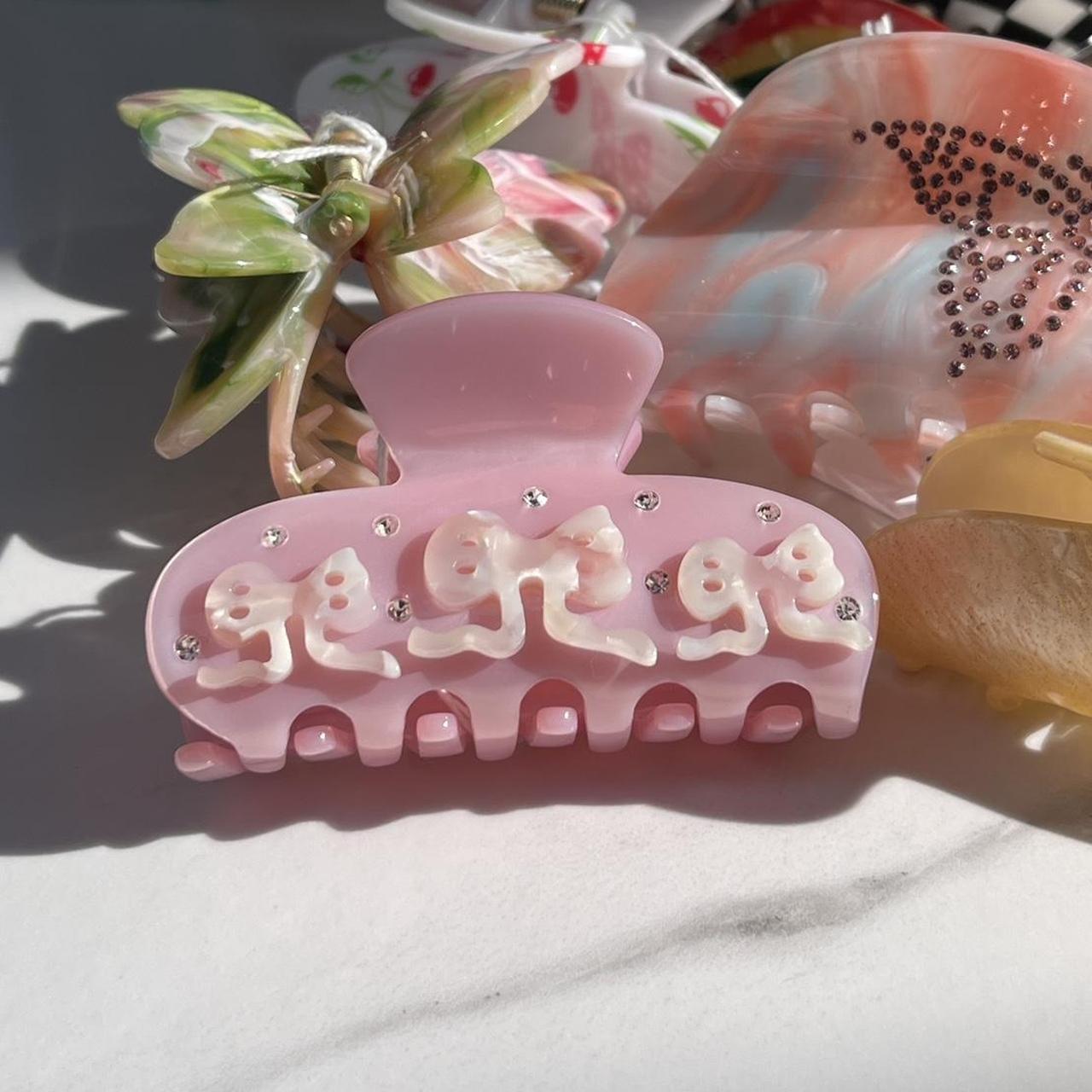 Pink Bow Claw Clip 🎀 The cutest and daintiest brand... - Depop