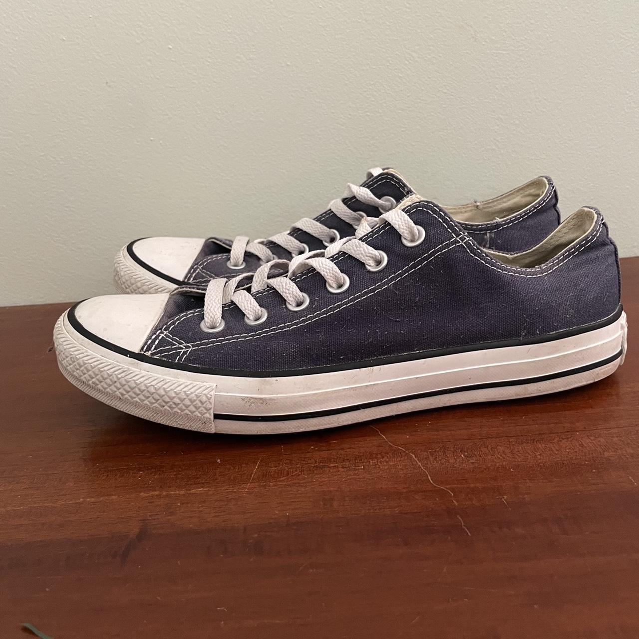 Genuine Blue Converse. Worn, but still lots of... - Depop