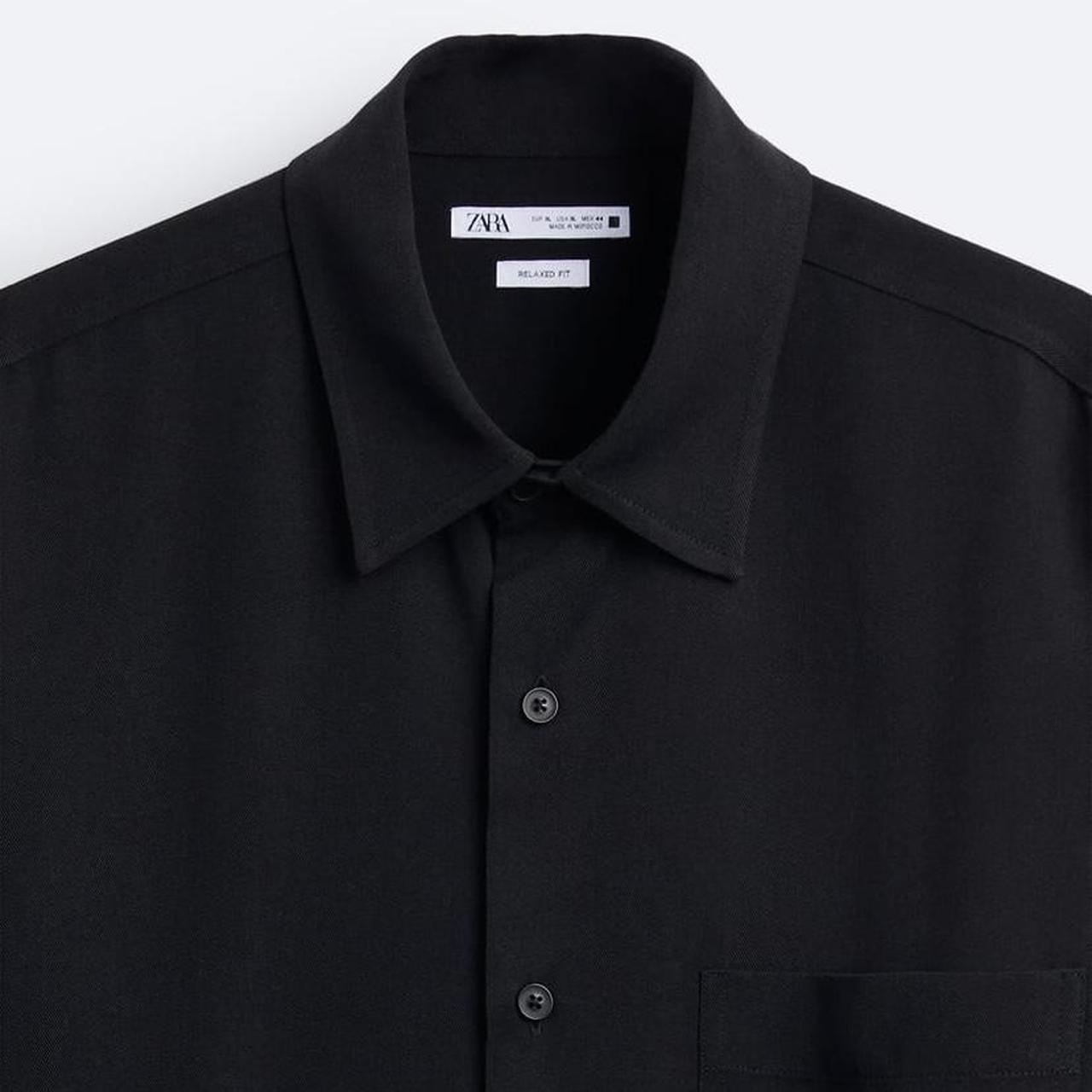 Zara mens black shirt. Brand new with tags and... - Depop