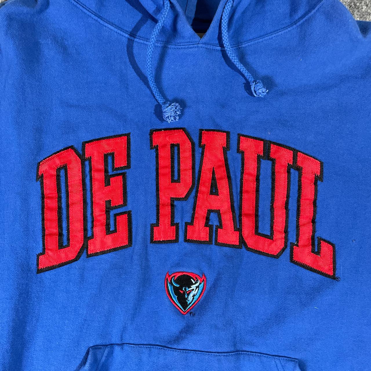 DePaul University blue college hoodie Size men’s... - Depop