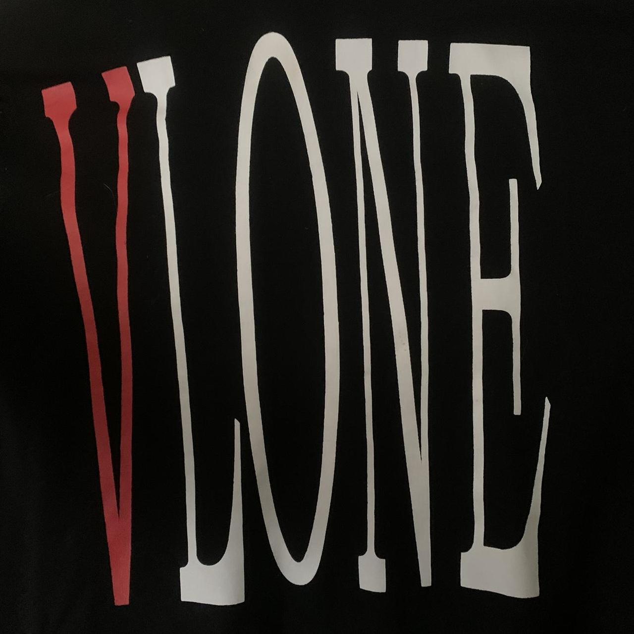 Black and red Vlone reversible men’s hoodie in a... - Depop