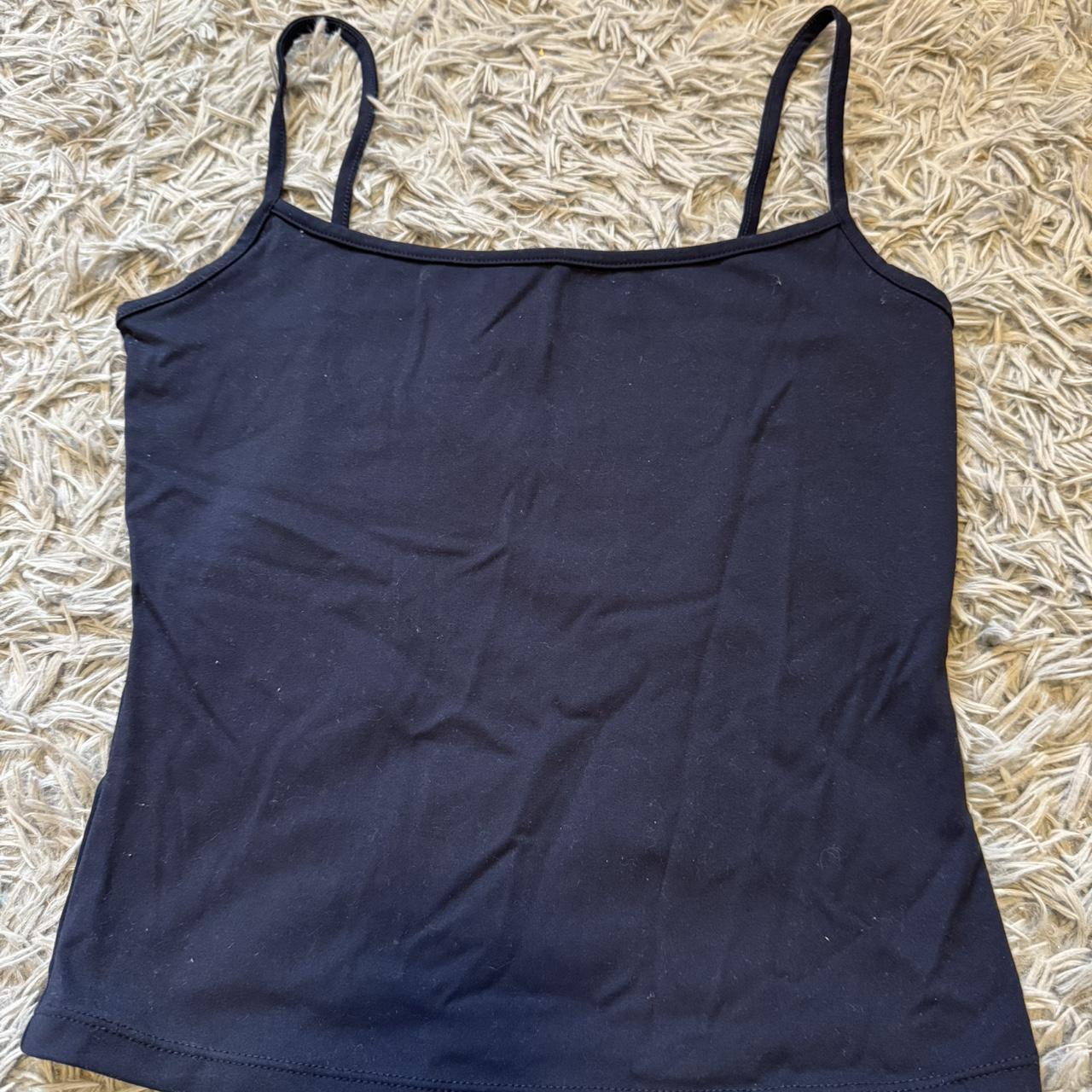 Navy Blue Garage tank top!! ( Sleek Scoop Cami style ) - Depop
