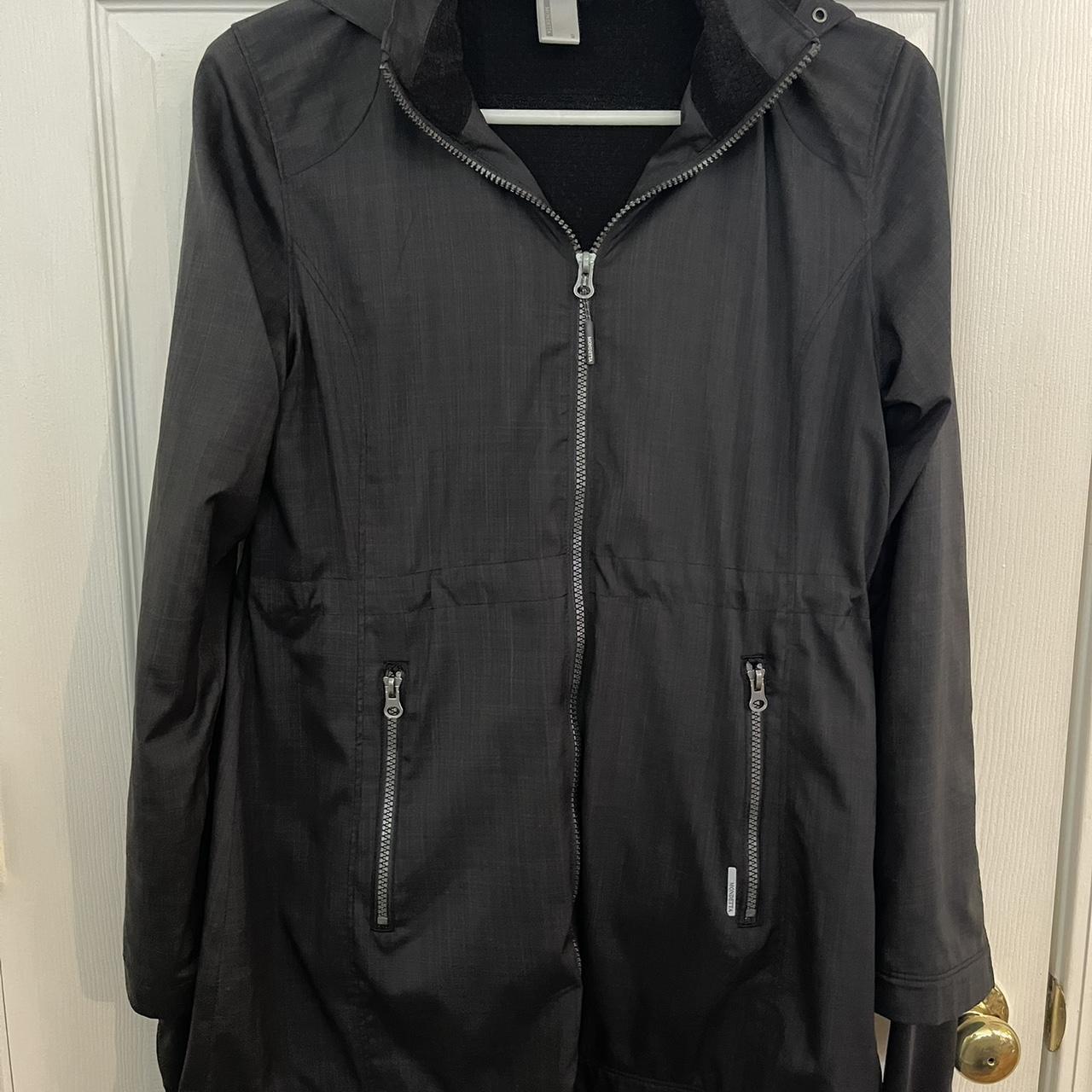 Mondetta Black Athletic Jacket with tie to cinch... | Depop