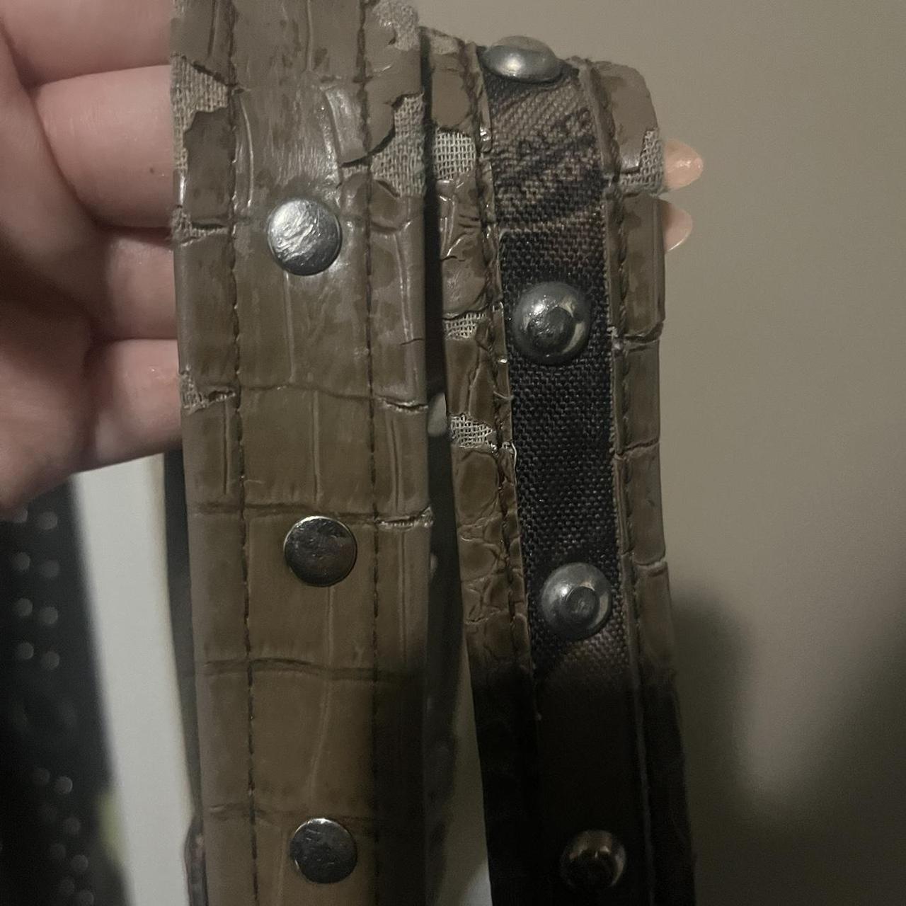 Brown and silver rhinestone bedazzled cross camo... | Depop