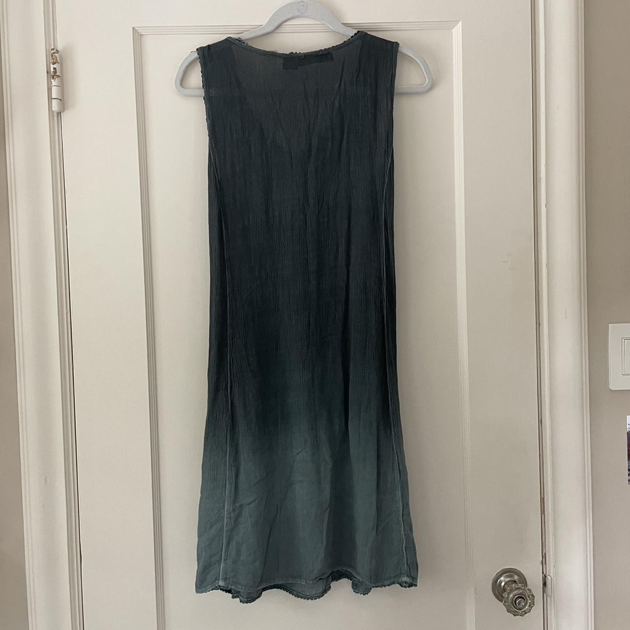 Beautiful dark hippie flowy sun dress - embroidered... - Depop