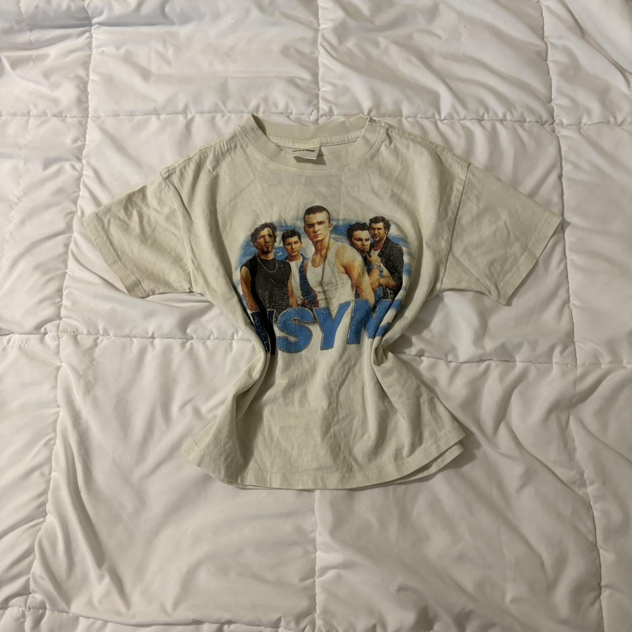 NSYNC cropped vintage graphic tee #90s #music... | Depop