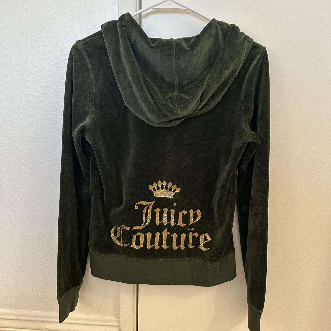Juicy Couture velvet track suit jacket in size XS/S - Depop