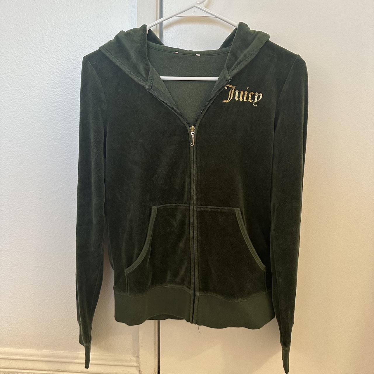Juicy Couture velvet track suit jacket in size XS/S - Depop
