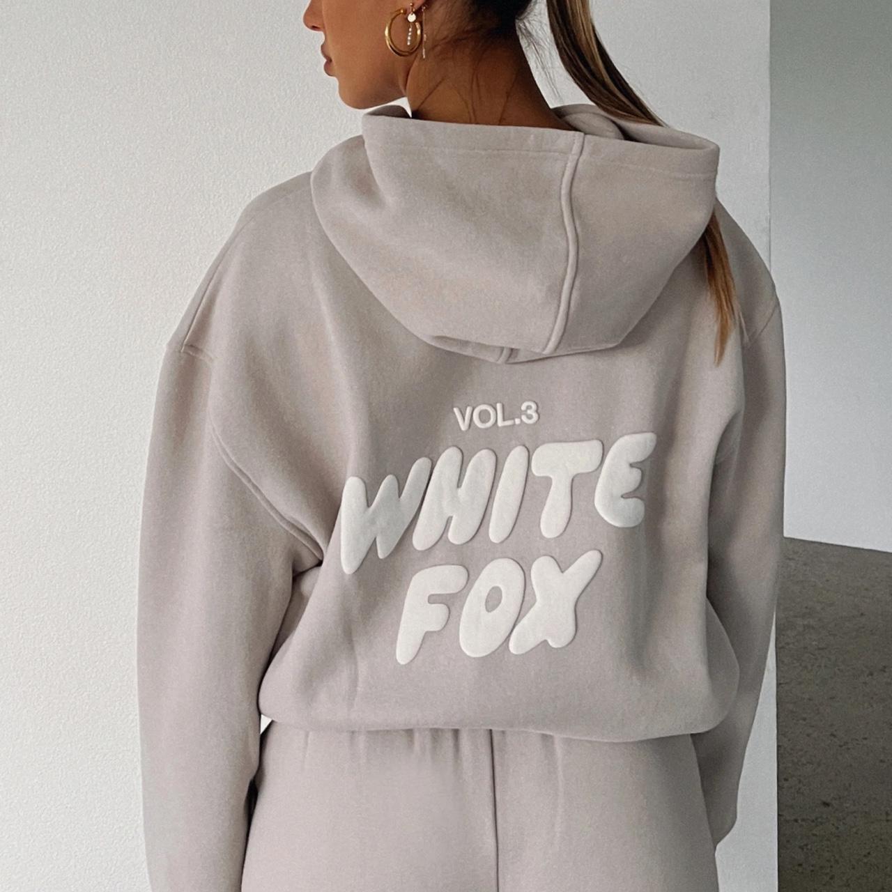 White Fox Hoodie-offstage moon size xs/s Retail:... - Depop