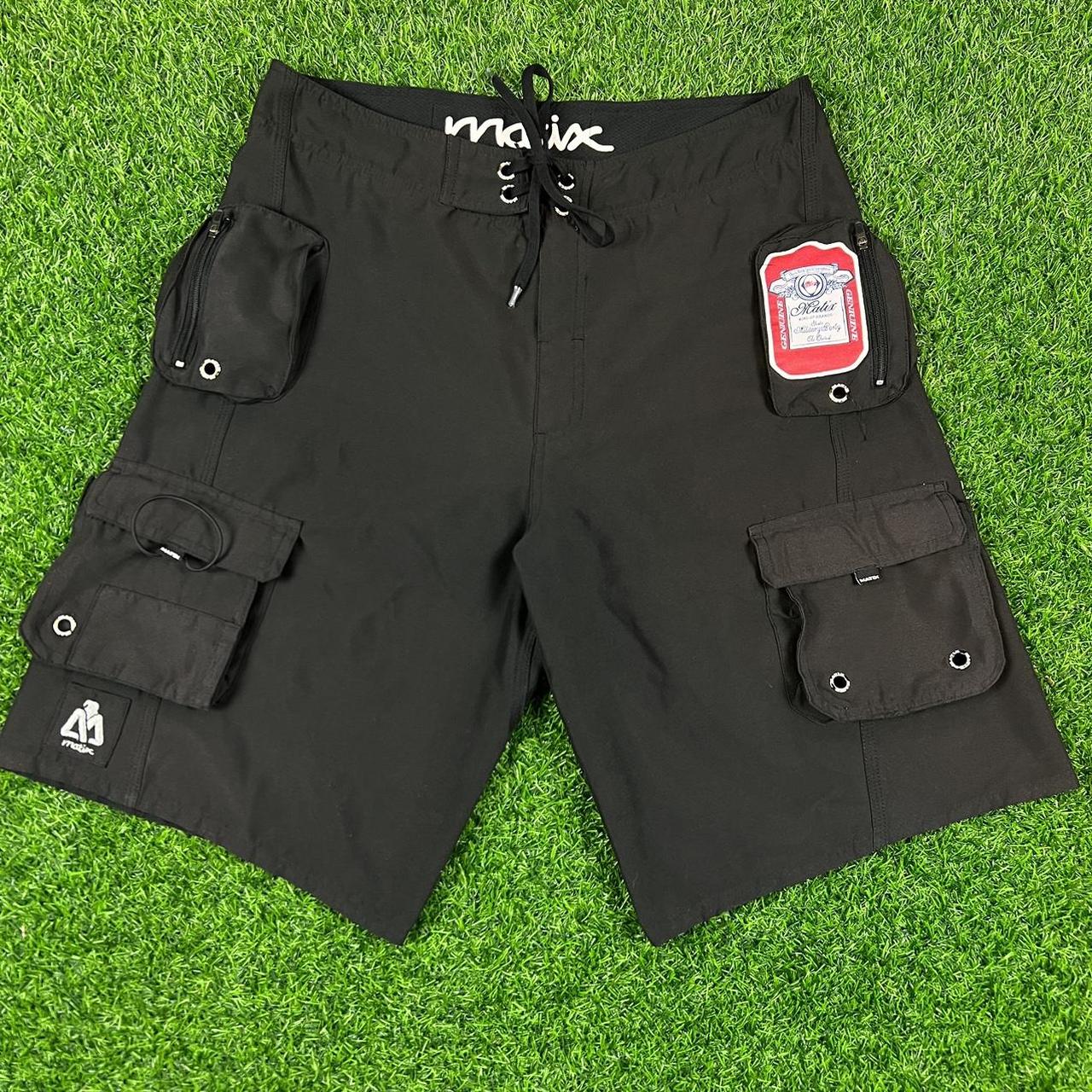 Y2K Matix Cargo Swim Trunks no lining size... - Depop